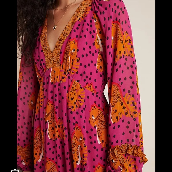 FARM Rio | Dresses | Farm Rio Cheetah Maxi Dress | Poshmark